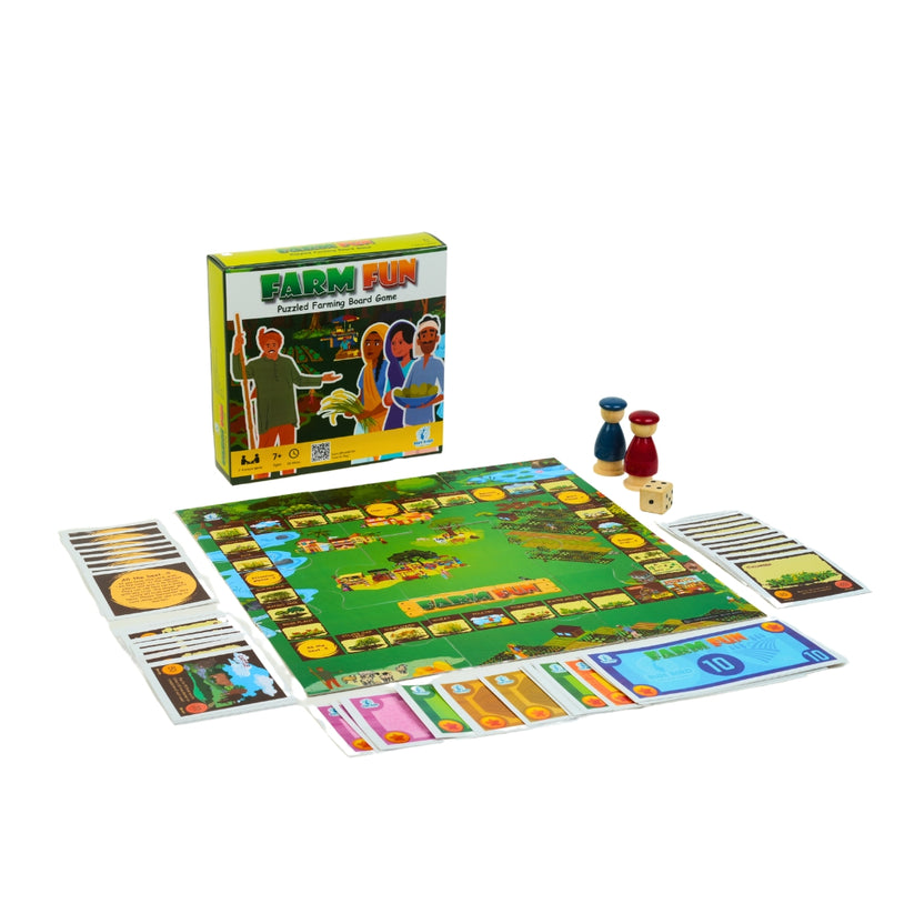 Farm Fun, Puzzled Farming Board Game for age above 6 years – BLUE BIRD